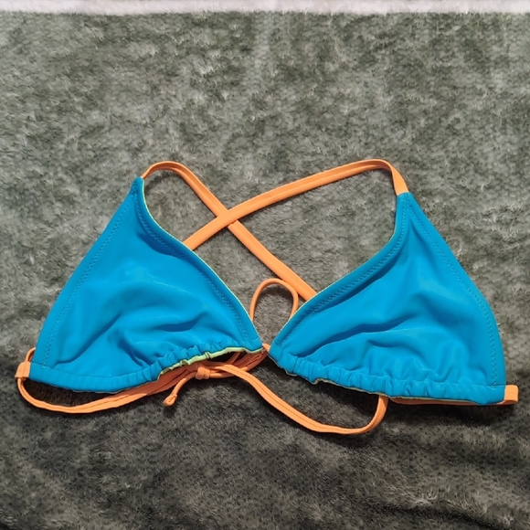Swim | Blue And Orange Womens Swim Top | Poshmark